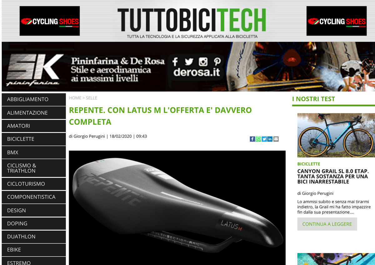 Repente: con Latus M l'offerta è davvero completa